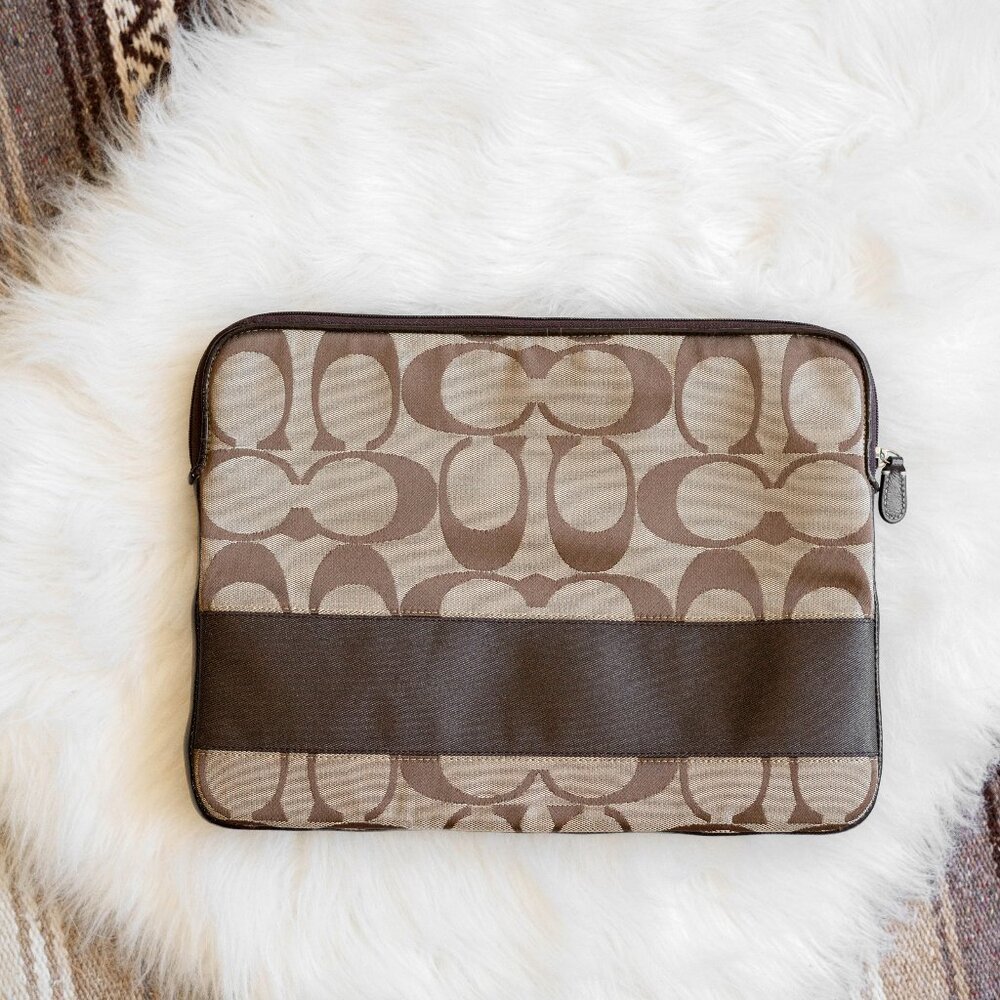 Coach Signature C Monogram Canvas & Leather Brown & T… - Gem